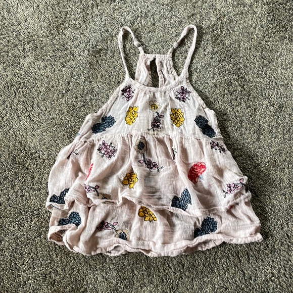 NATURAL LIFE | Tops | Natural Life Floral Embroidered Tiered Ruffle ...